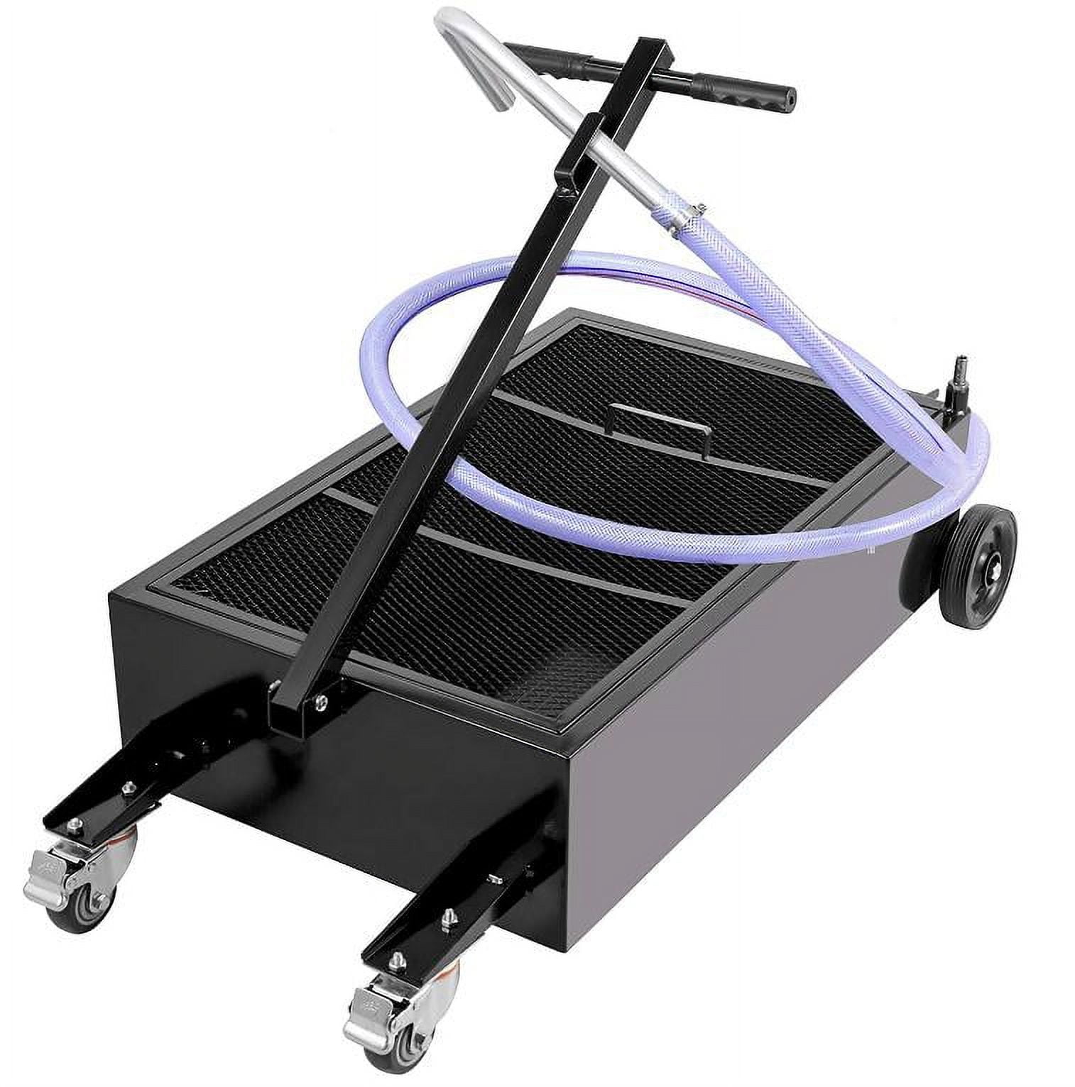 25 Gallon Low Profile Oil Drain Pan, Oil Drain Tank with Pump, Oil ...