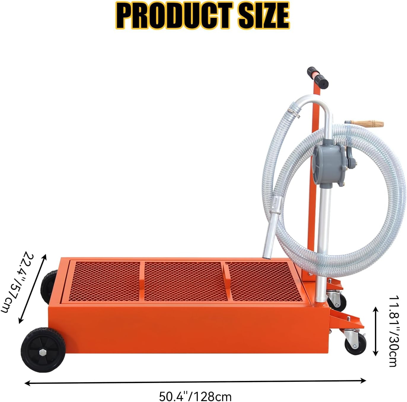 25 Gallon Lowprof ileOil Drain Pan, Heavy Duty Oil Drain Tank,76L ...