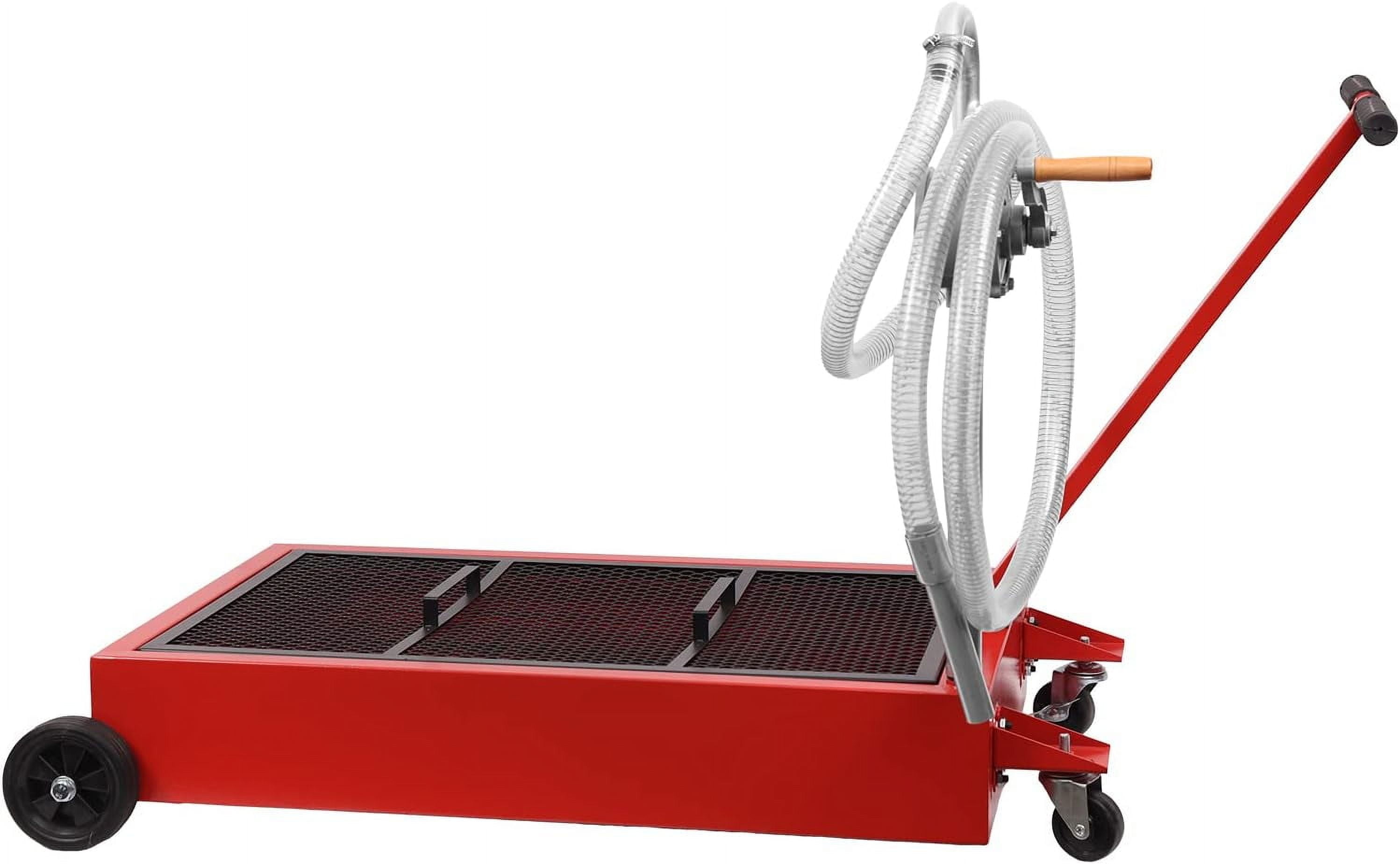 25 Gallon Oil Drain Pan, Oil Drain Tank Foldable 95L Low Profile Oil ...