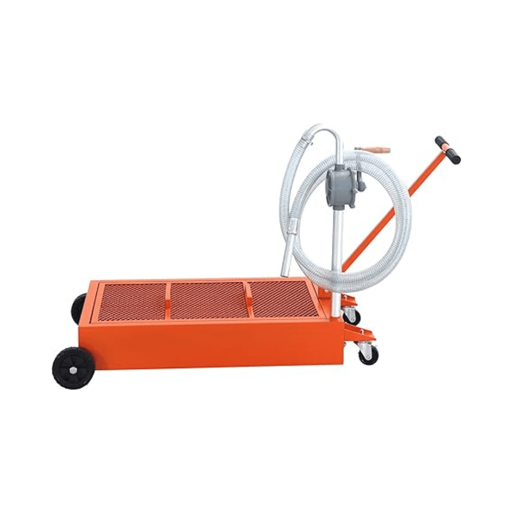 25 Gallon Oil Drain Pan with Pump, 95L Low Profile Oil Drain Pan for ...