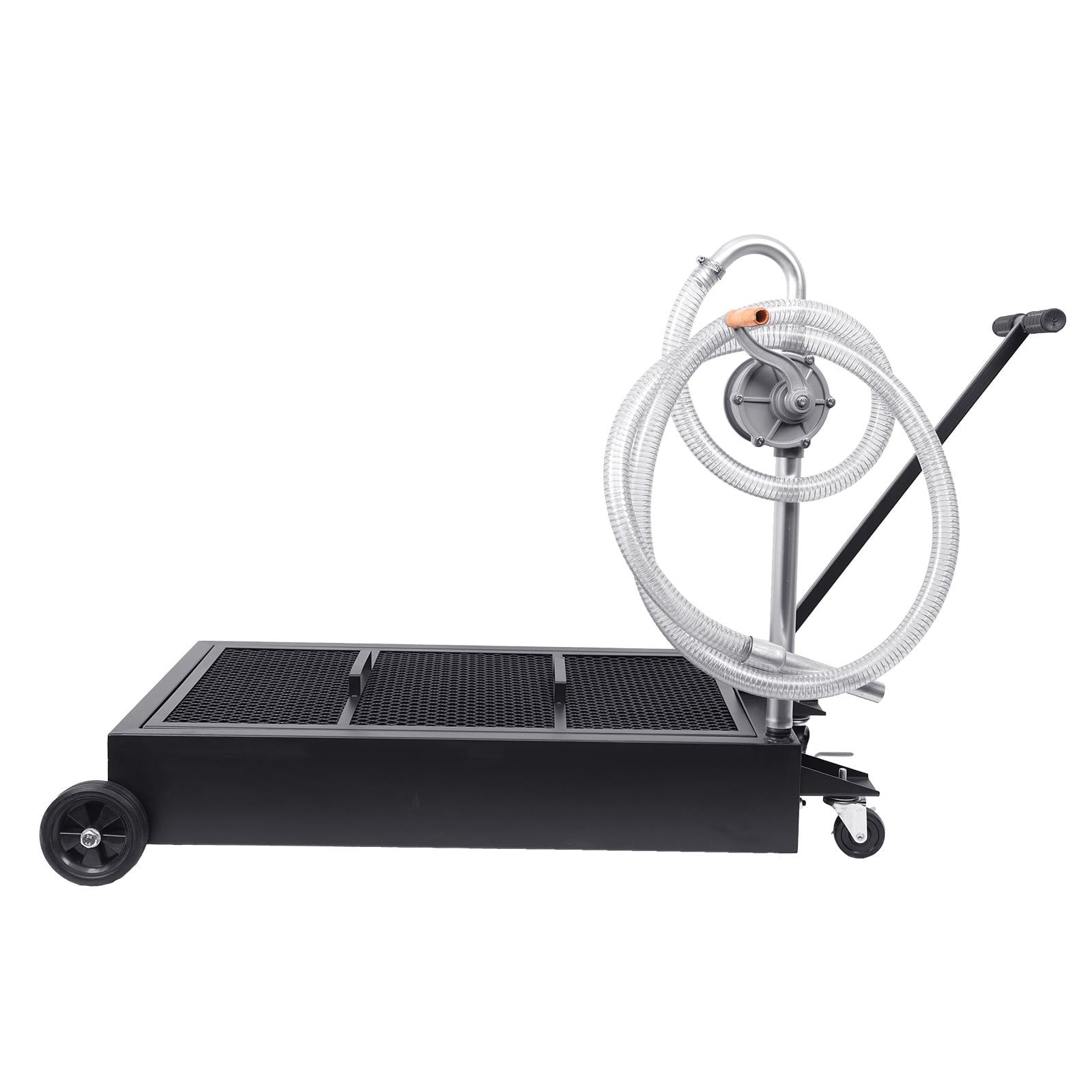 25 Gallon Oil Drain Pan with Pump, Oil Drain Tank Foldable 95L Low ...
