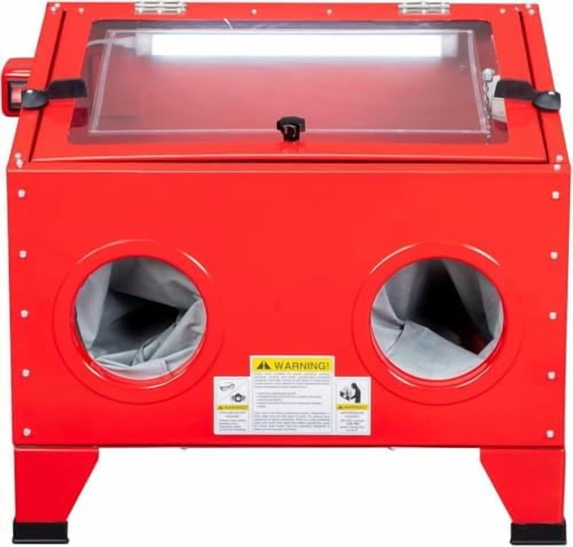25 Gallon Portable Air Sandblasting Cabinet,40-80 PSI Power Air Sand ...