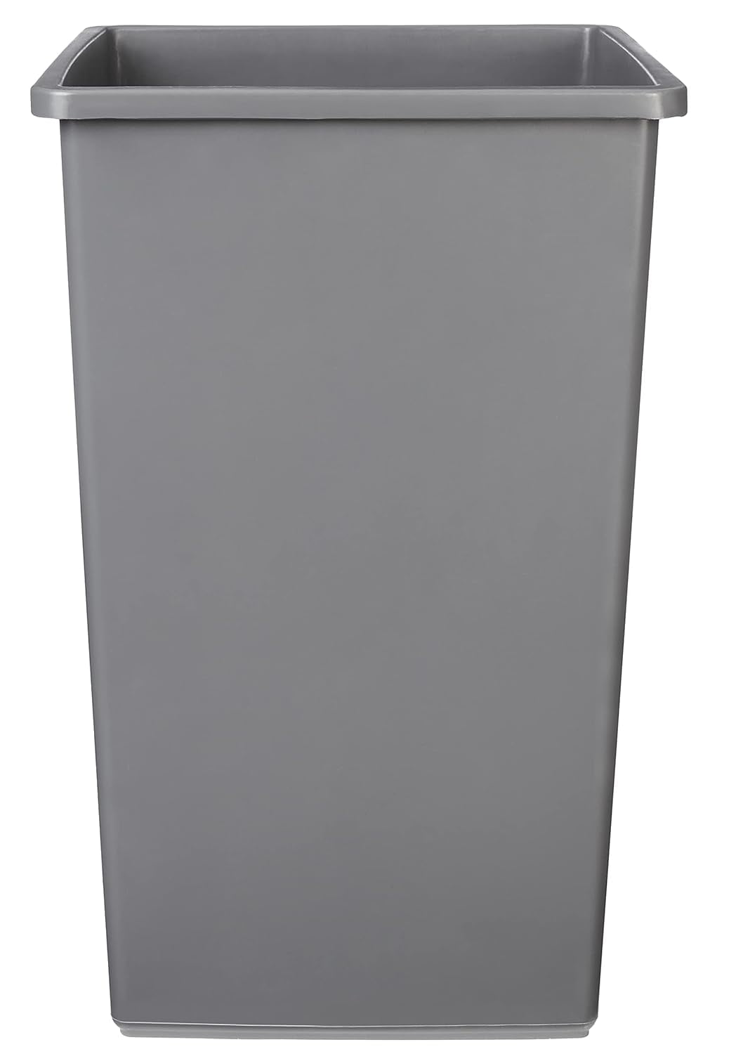 25-Gallon Square Open-Top Plastic Wastebasket, Heavy-Duty Trash Bin ...