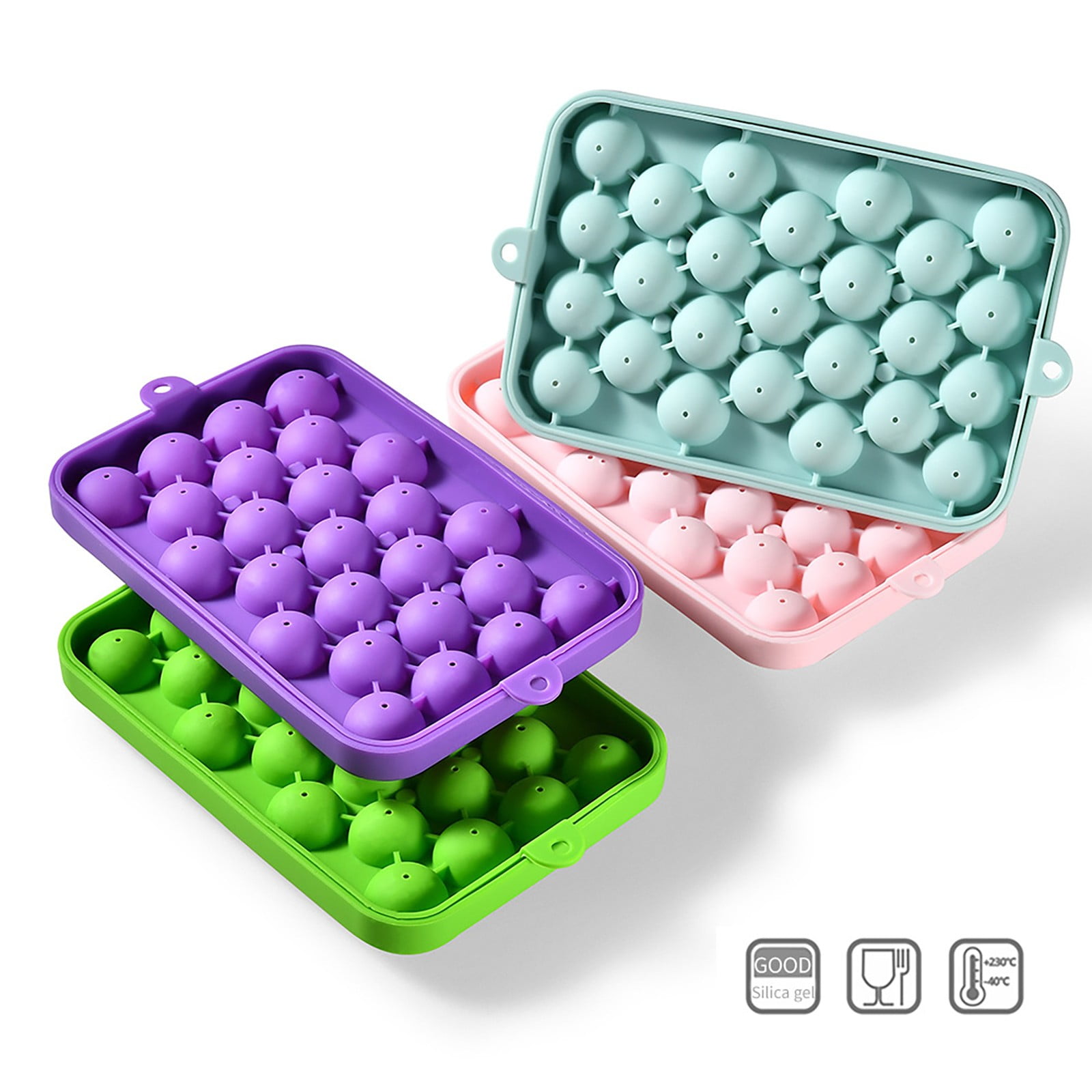 25 Grid Silicone for Small Round Ice Making Tray - Walmart.com
