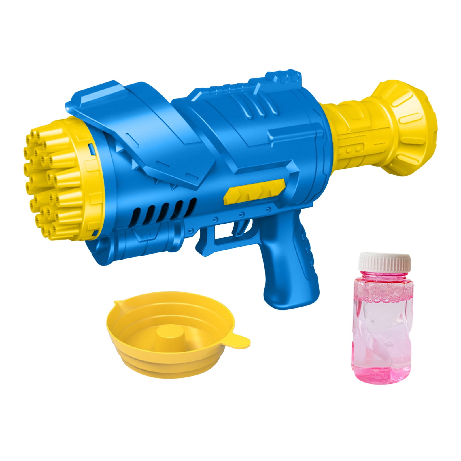 25-Hole Bubble Machine for Kids - Automatic Bubble Maker with Colorful ...