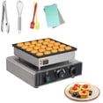 25 Hole Mini Dutch Pancake Maker - Commercial Electric Muffin and ...
