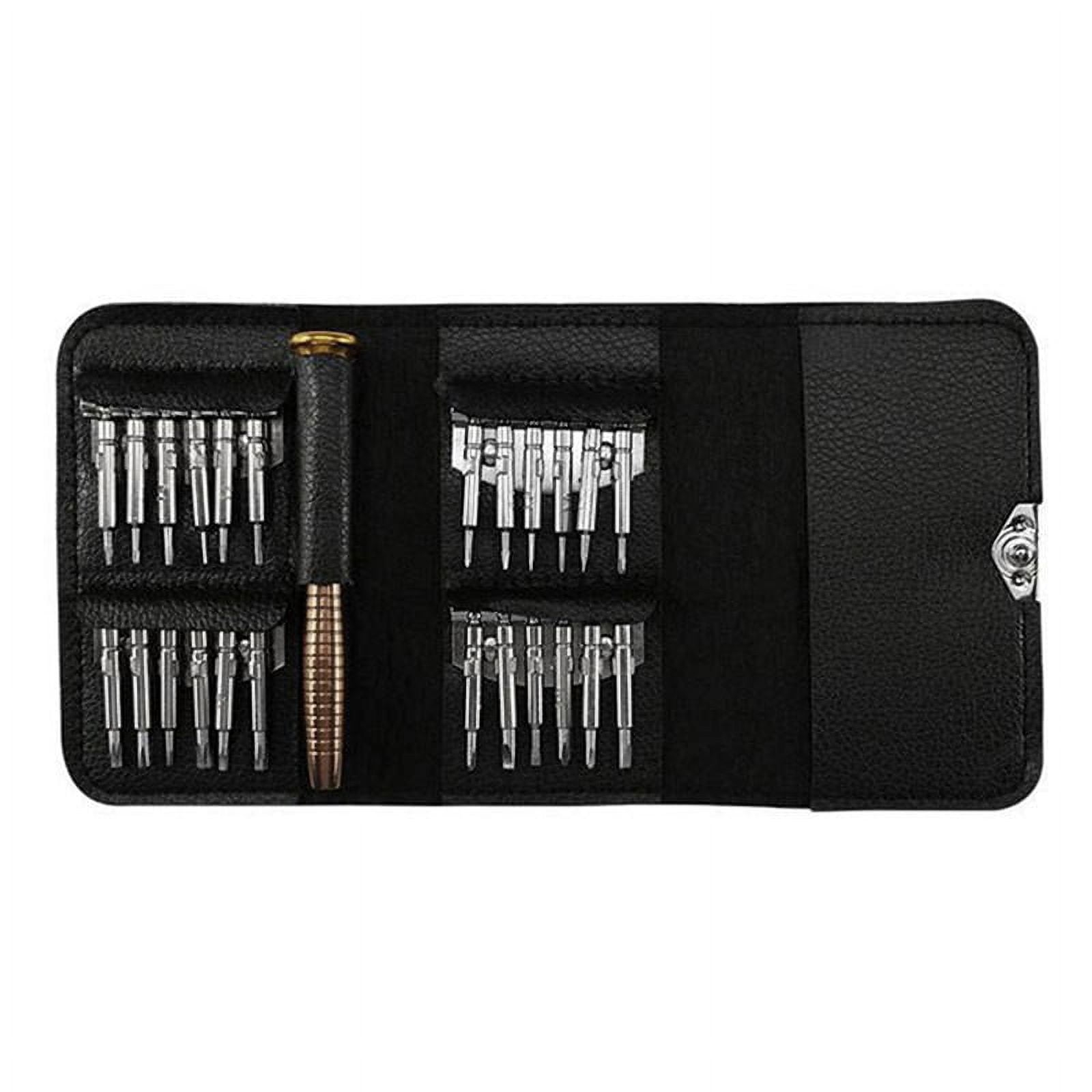 25-In-1 Multifunctional Leather Case Manual Screwdriver Bit Set Mobile ...