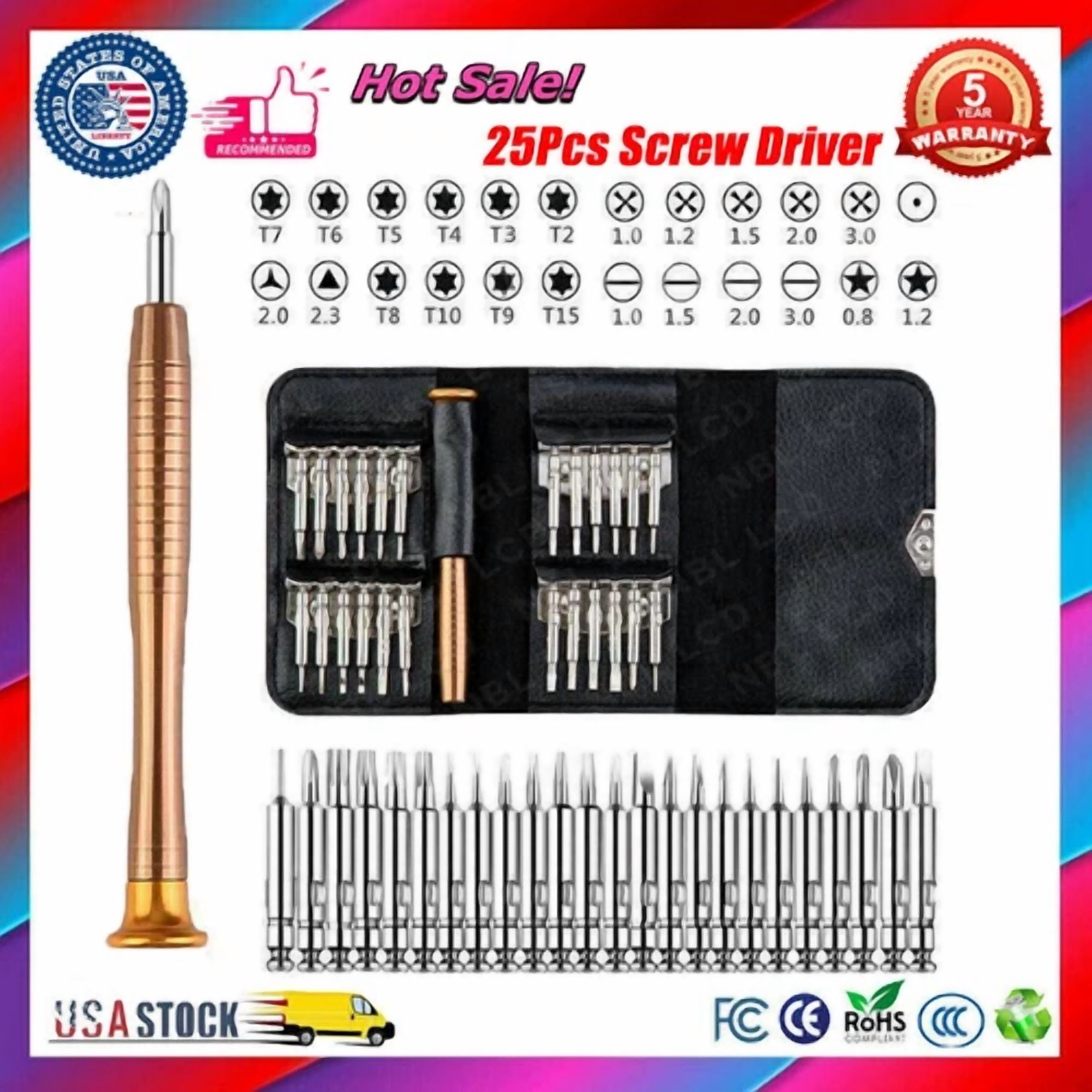 25 In 1 Precision Screwdriver Set Torx Glasses Repair Kit Micro ...