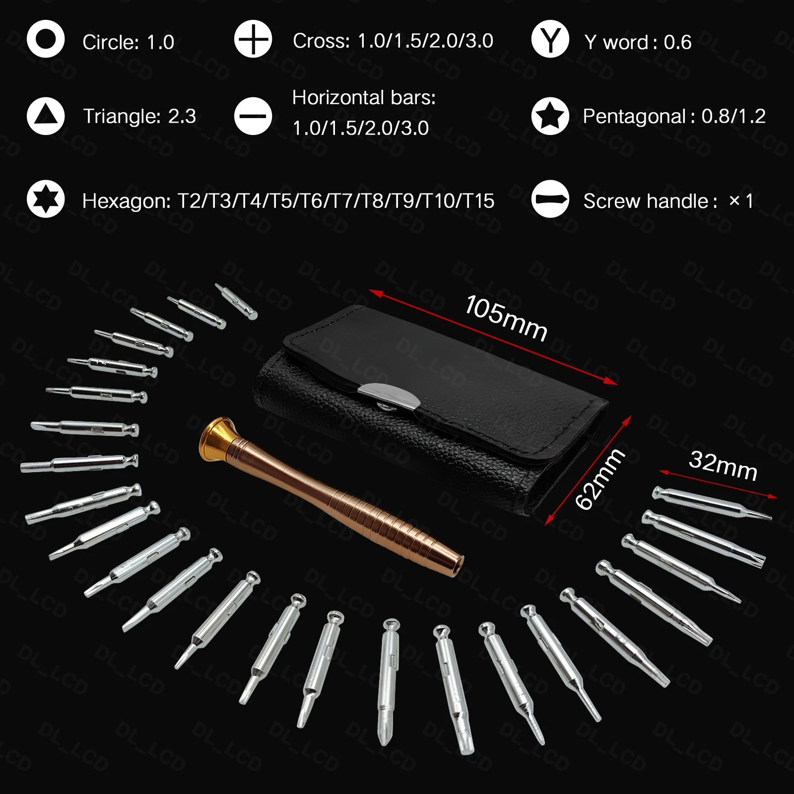 25 In 1 Precision Screwdriver Set Torx Glasses Repair Kit Micro ...