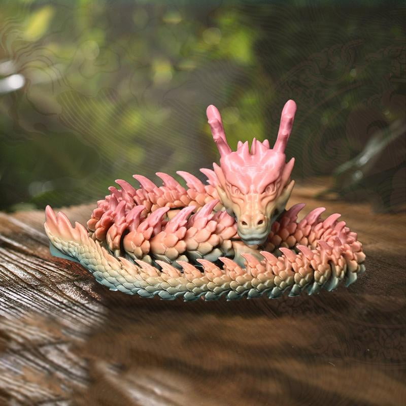 25 Inch 3D Printed Dragon Toys, Articulated Dragon with Dragon Inside ...