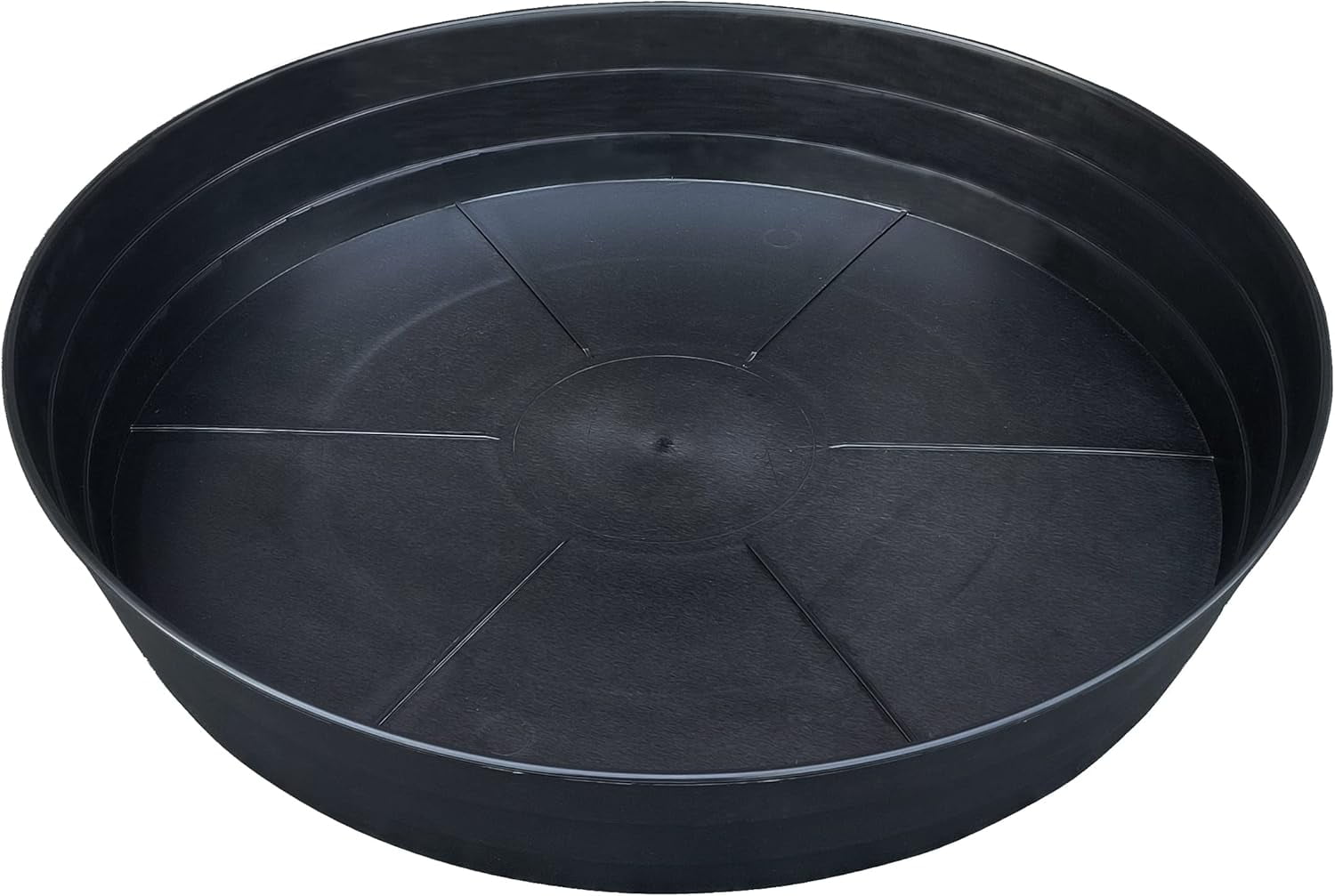 25 Inch Extra Large Planter Saucer, Extra-Deep 4.25 in Black Drip Trays ...