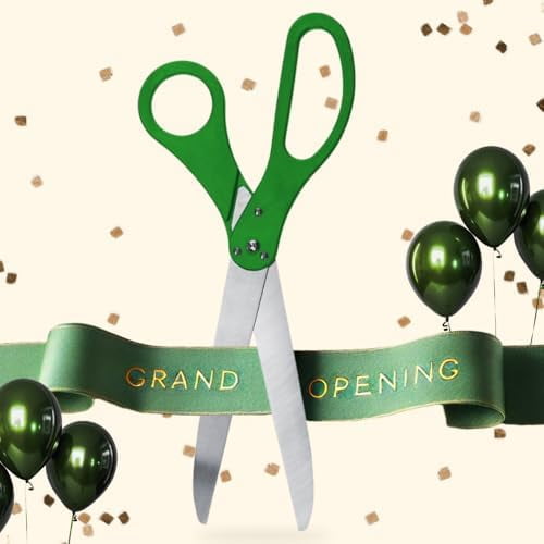 25 Inch Large Green Scissors - Oversized Grand Opening Scissors for ...