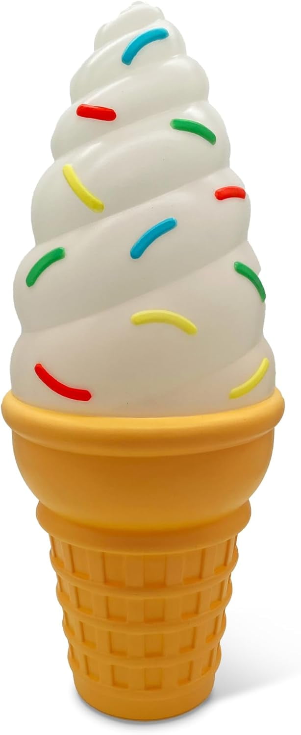25-Inch Lighted Giant Ice Cream Cone Novelty Light – Retro Dessert ...