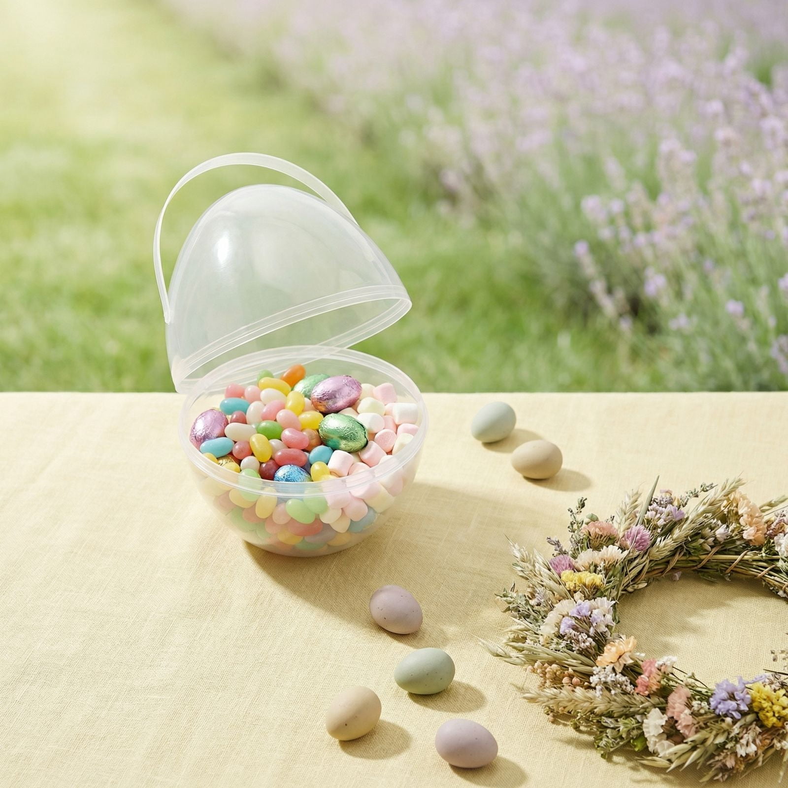 25 Inch Openable Easter Egg With Handle - Large Fillable Surprise Egg ...