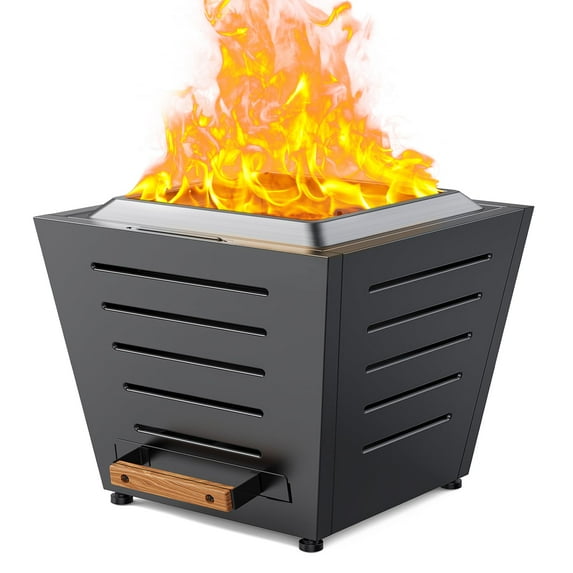 25 Inch Smokeless Fire Pit Stainless Steel Wood Burning Fireplace ...