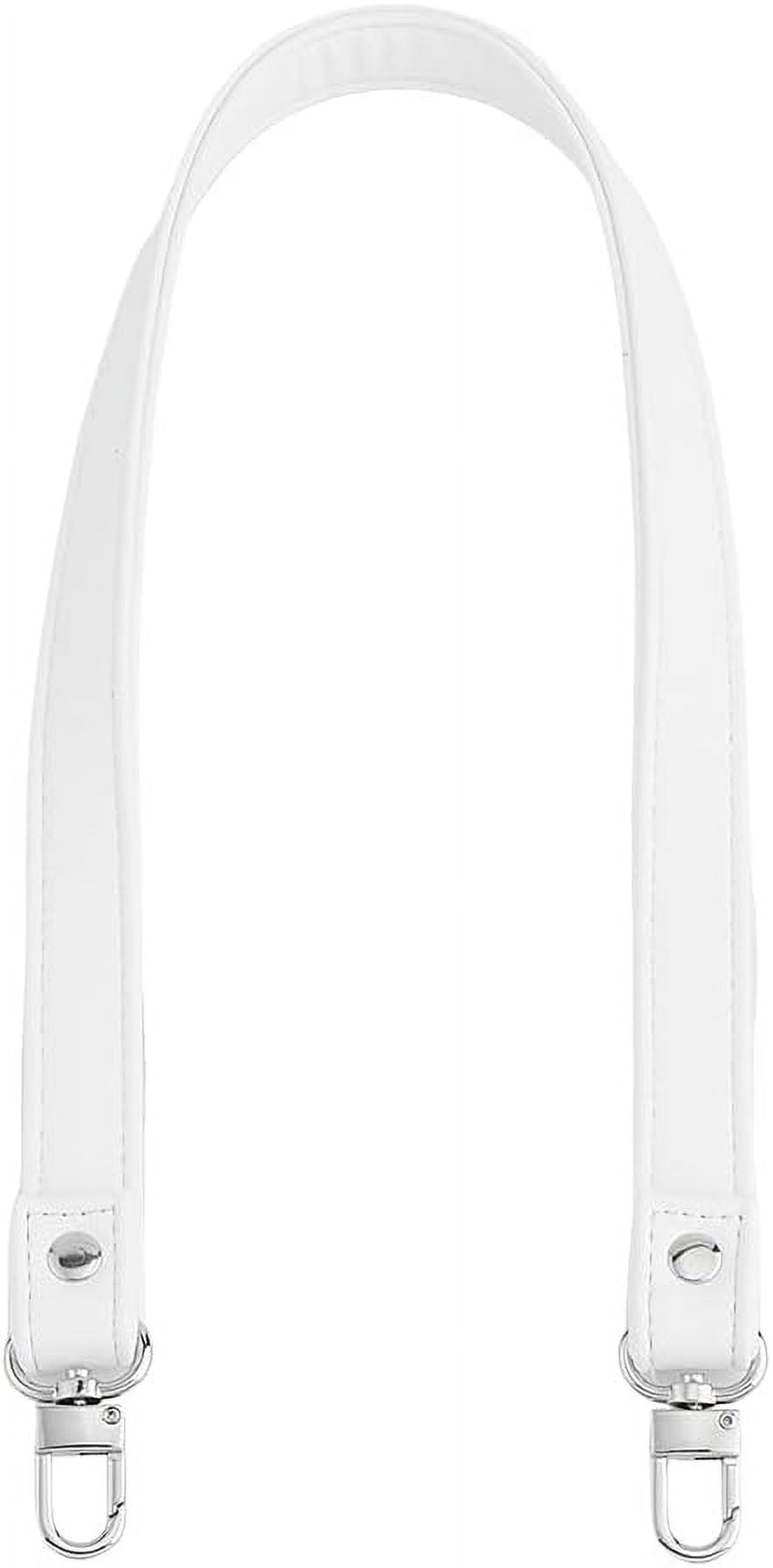 25 Inch White Leather Bag Strap Replacement Bag Handle Shoulder Bag ...