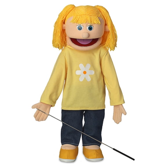 Silly Puppets, 25" Full Body Ventriloquist Puppet with Arm Control Rod ...