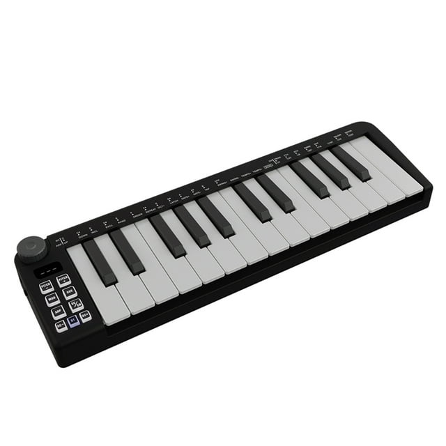 25 Key USB MIDI Keyboard Controller Mini Portable Keyboard MIDI ...