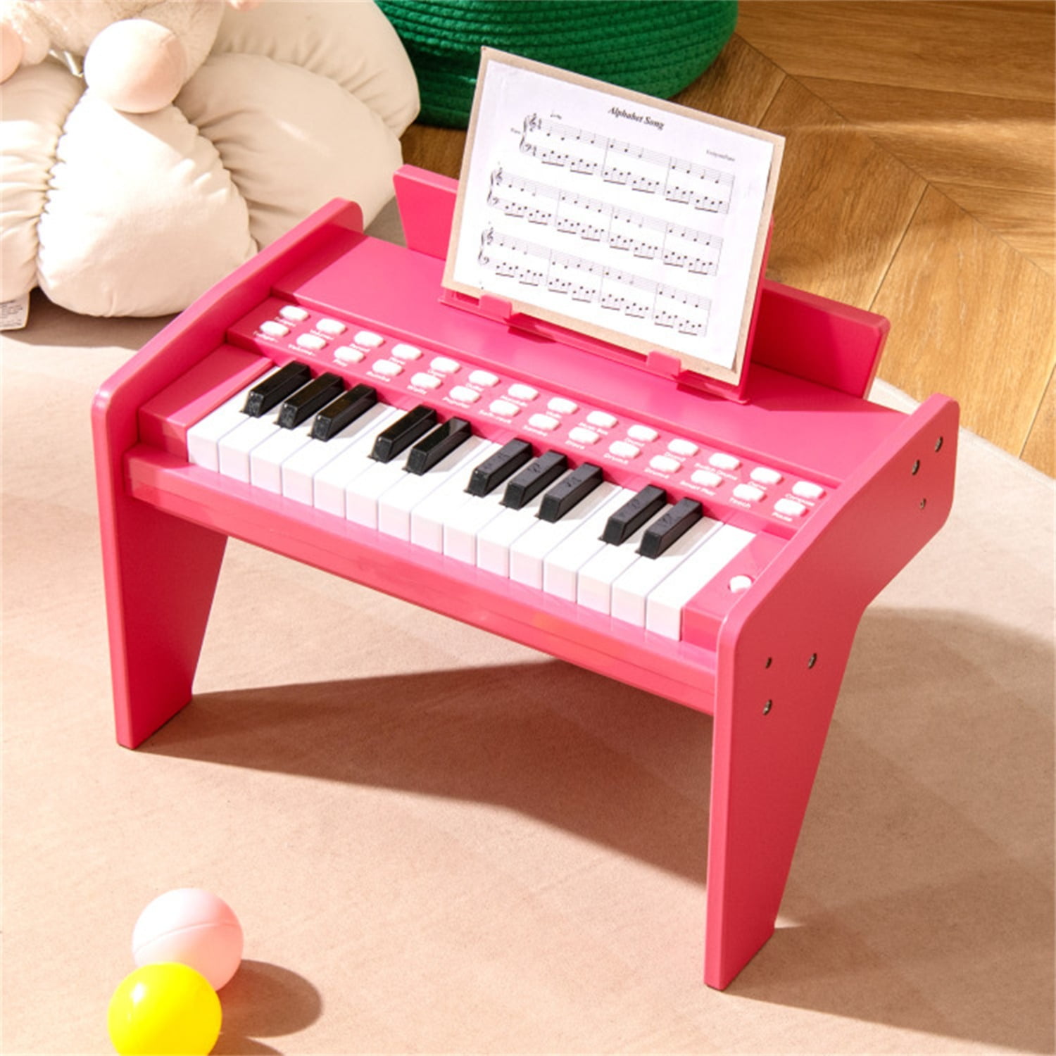25 Keys Mini Digital Piano for Kids Age 3+, Lighted Teaching Mode with ...