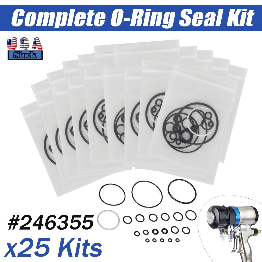 25 Kit - For Graco Fusion AP Spray Gun Sprayers Complete O-Ring Seal ...