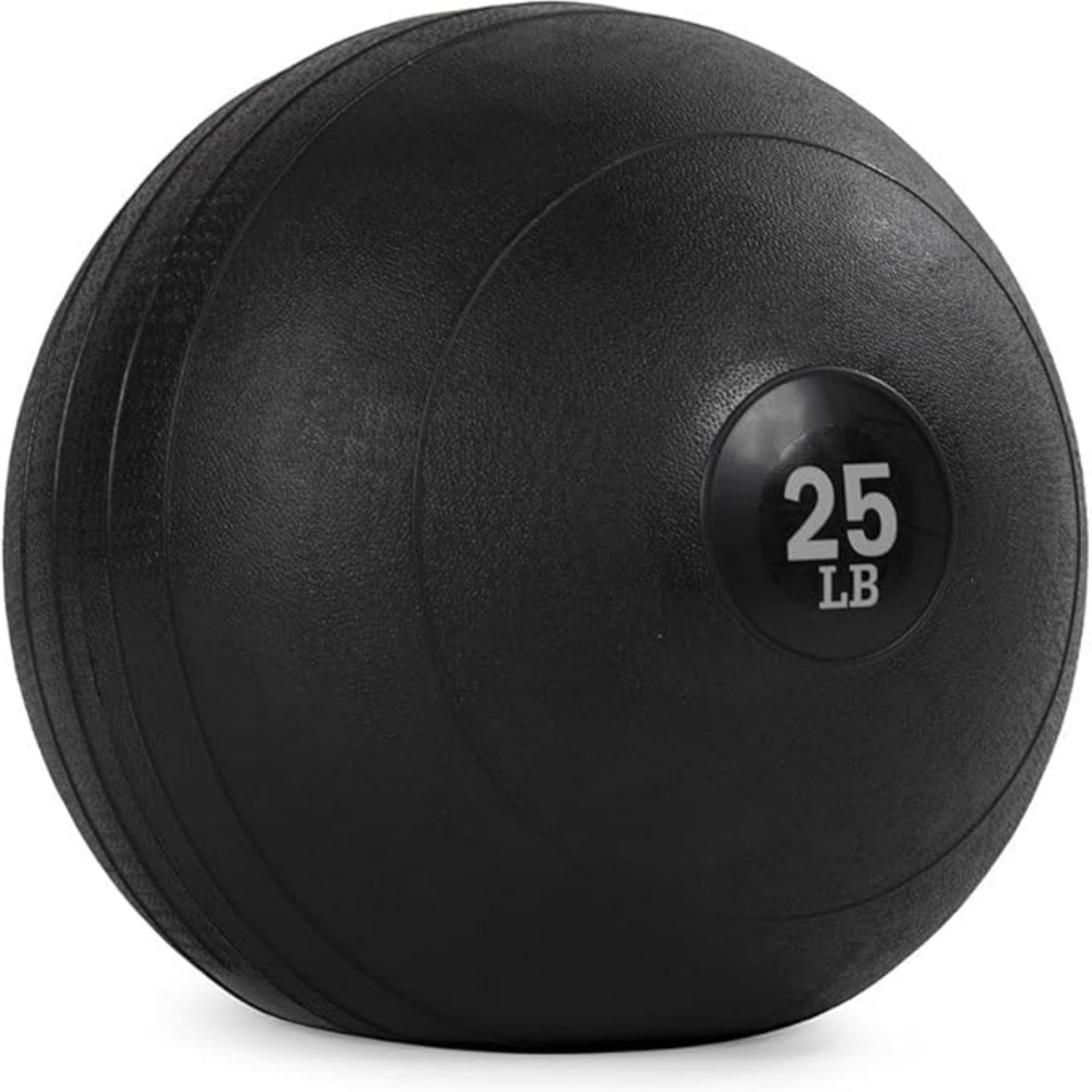 25 LB Rubber Slam Ball, Dead Weight Ball Absorbs Impact, Minimal Bounce ...