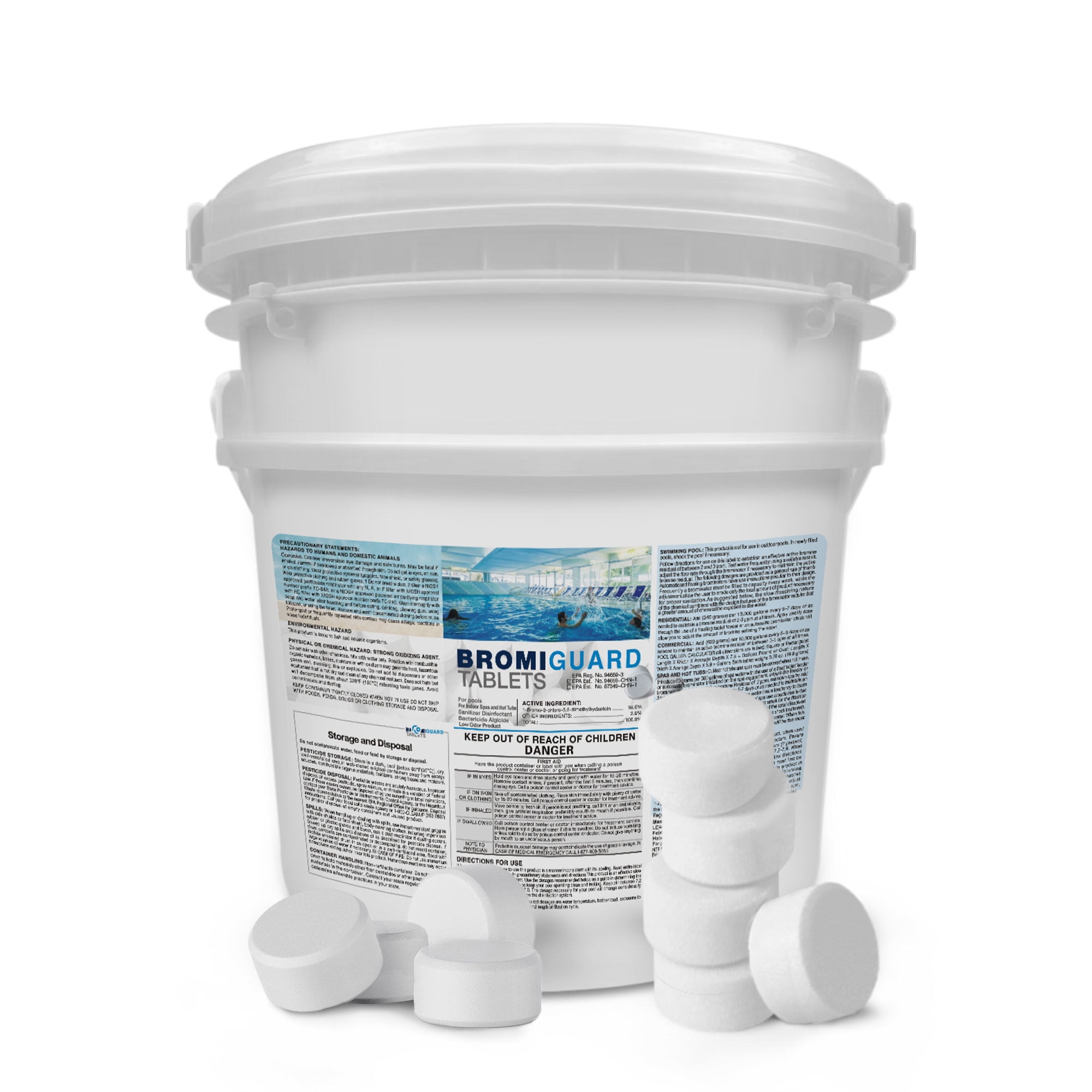 25 LBS 1 inch Bromine Tablet for Spa, Hot Tubs or Swimming Pool ...