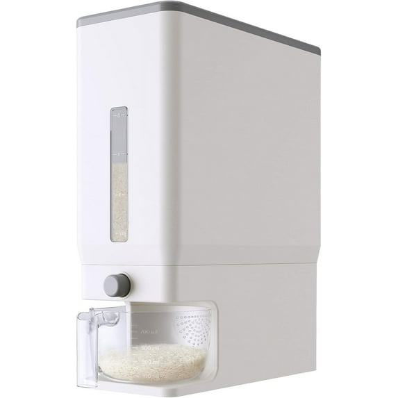 25 Lbs (11.3kg) Rice Dispenser, Sealed Moisture Proof Rice Storage ...
