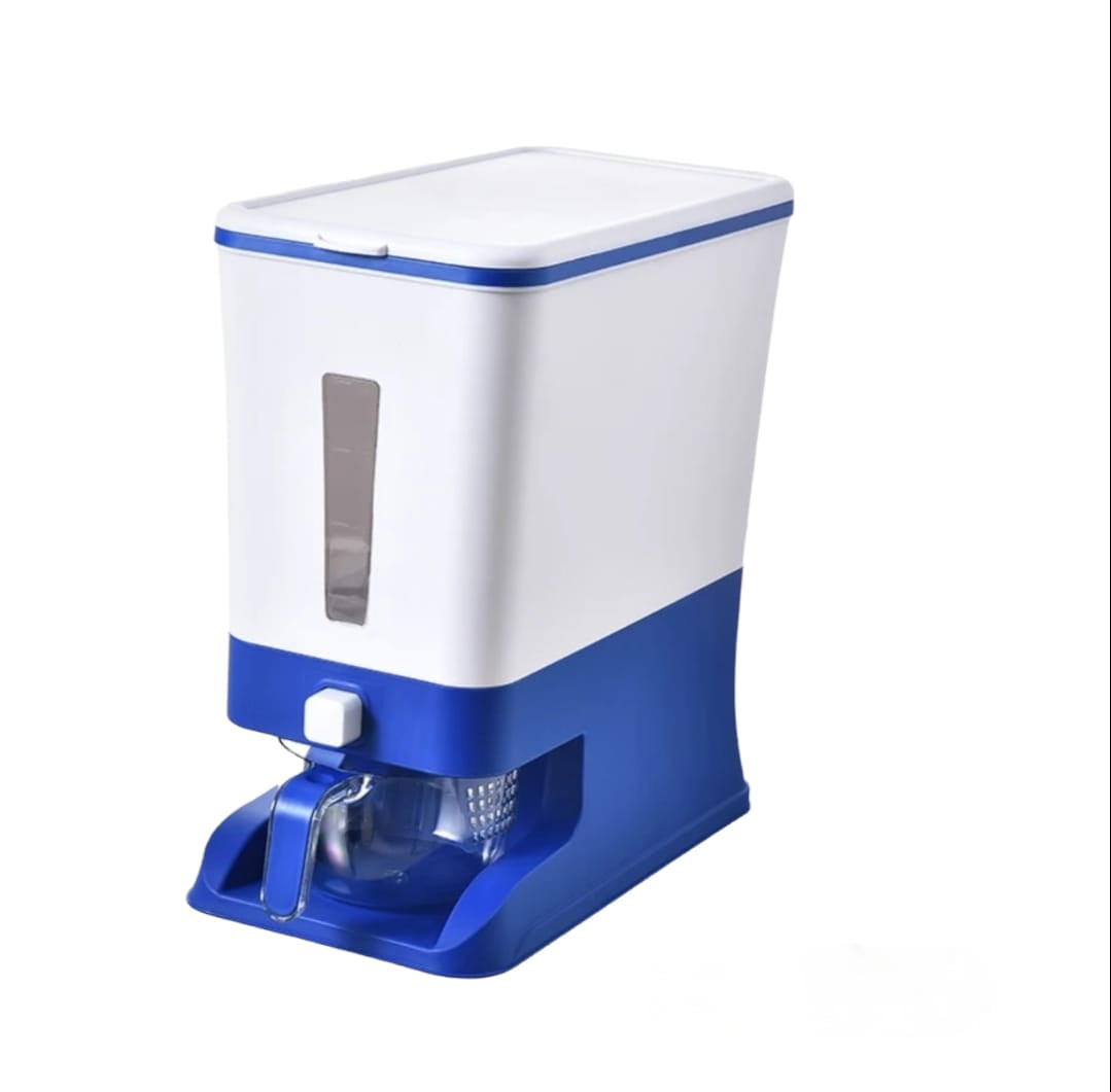 Mukiss 25 Lbs. Airtight Rice Dispenser, Grain Storage Container with ...