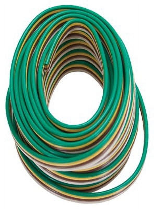 25' Length 4 Wire Bonded Trailer Wiring For Use In 12V DC Vehicle Circ ...