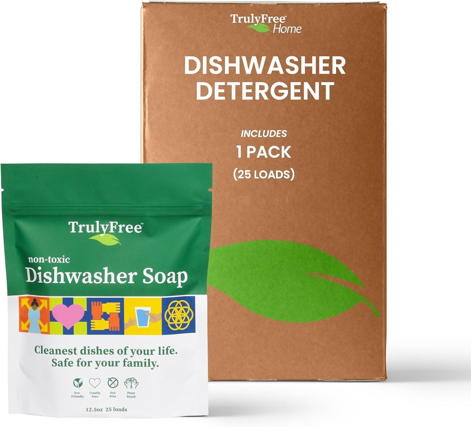 Truly Free Non-Toxic, Natural Concentrated Dishwashing Soap, 2 Pack (50 ...