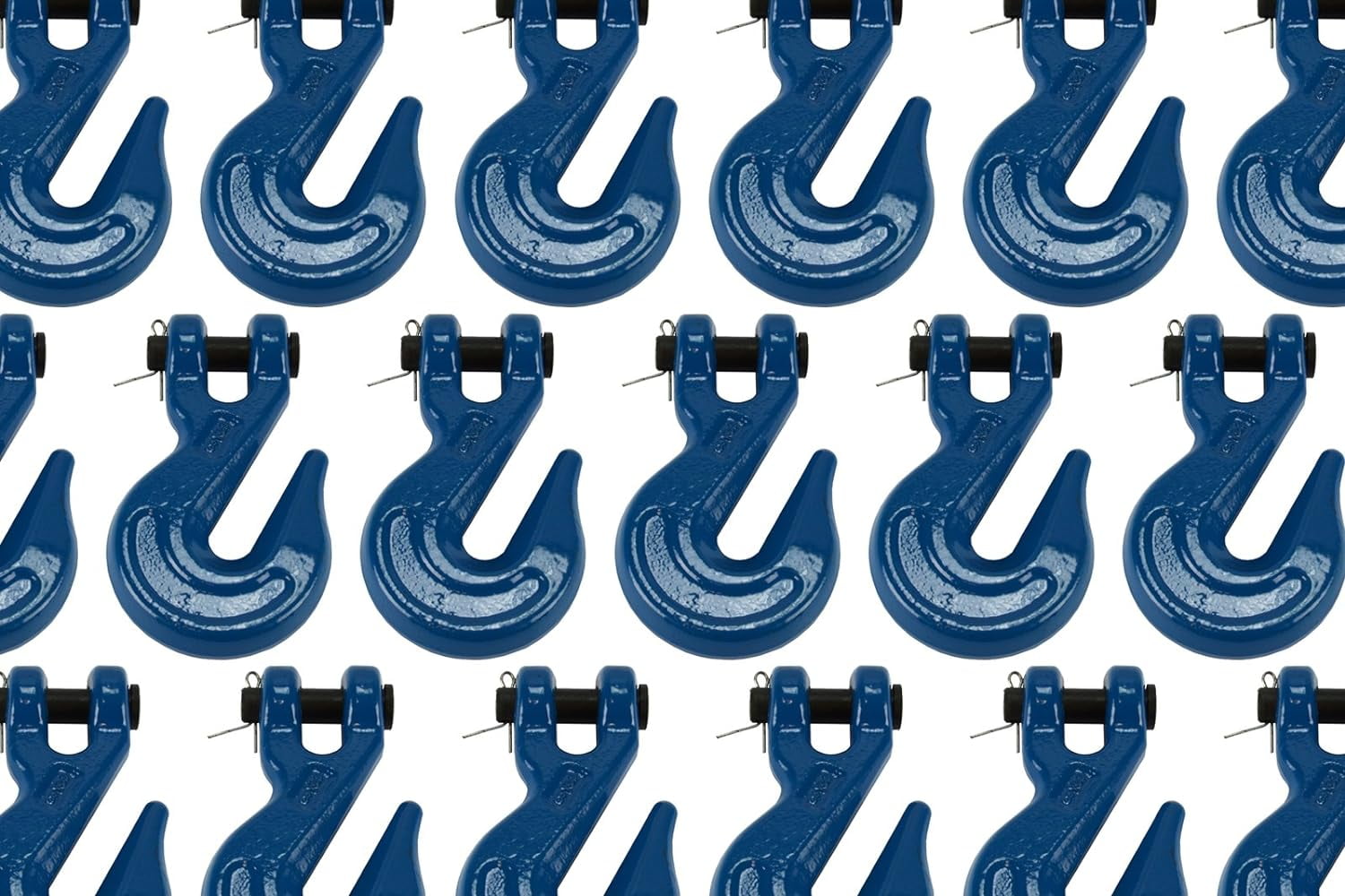 25 Lot 3/8" Chain Grab Hook Pin Clevis Rigging Tow Transport Truck ...