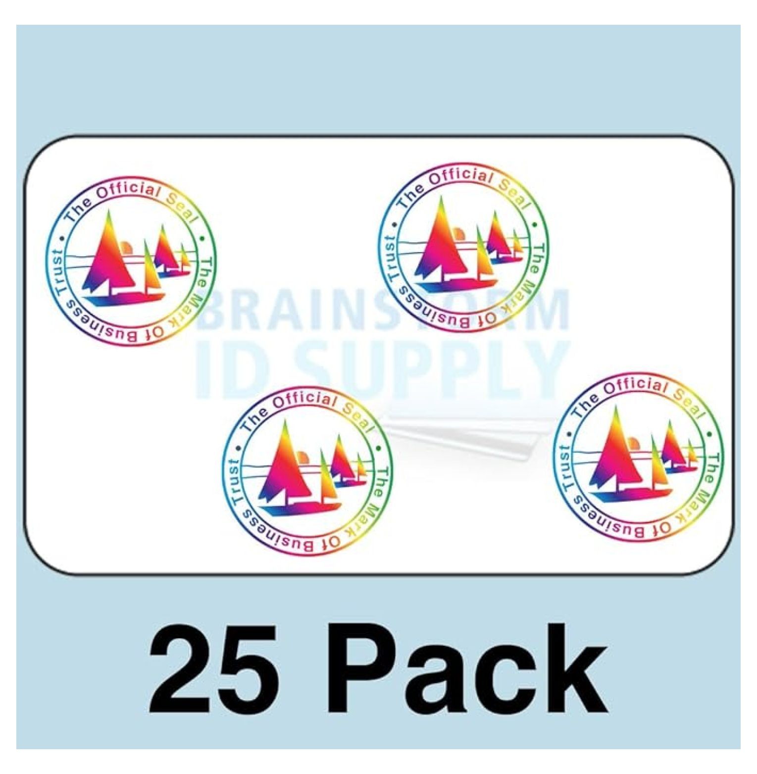 25 Mark of Business Hologram Self Stick ID Overlays (with UV Eagle ...