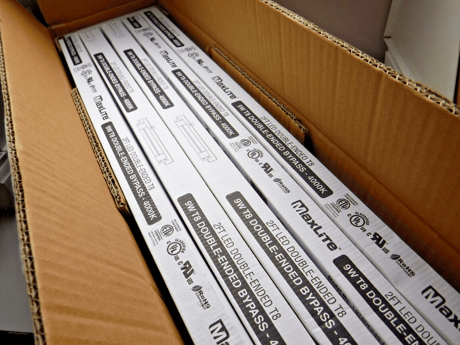 25 MaxLite L9T8DE240-CG4 Single 24" 9 Watt Double-Ended Bypass 4000k - Walmart.com