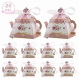 25 Mini Retro Teapot Gift Boxes for Tea Parties, Weddings, Birthdays ...