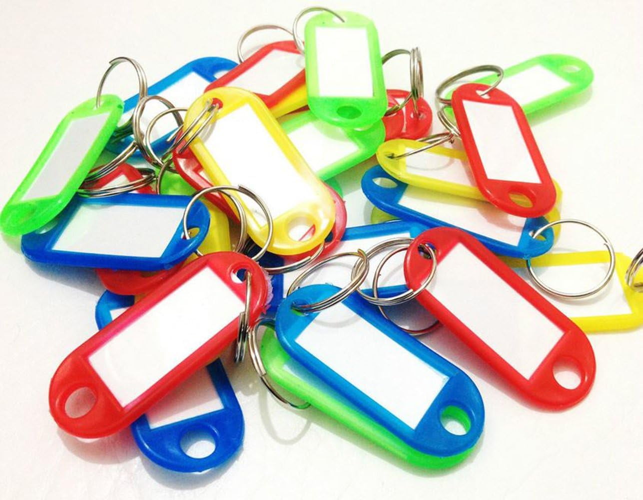 25 New Quality Key Tags Key Rings Assorted ID Name Card Luggage Label ...