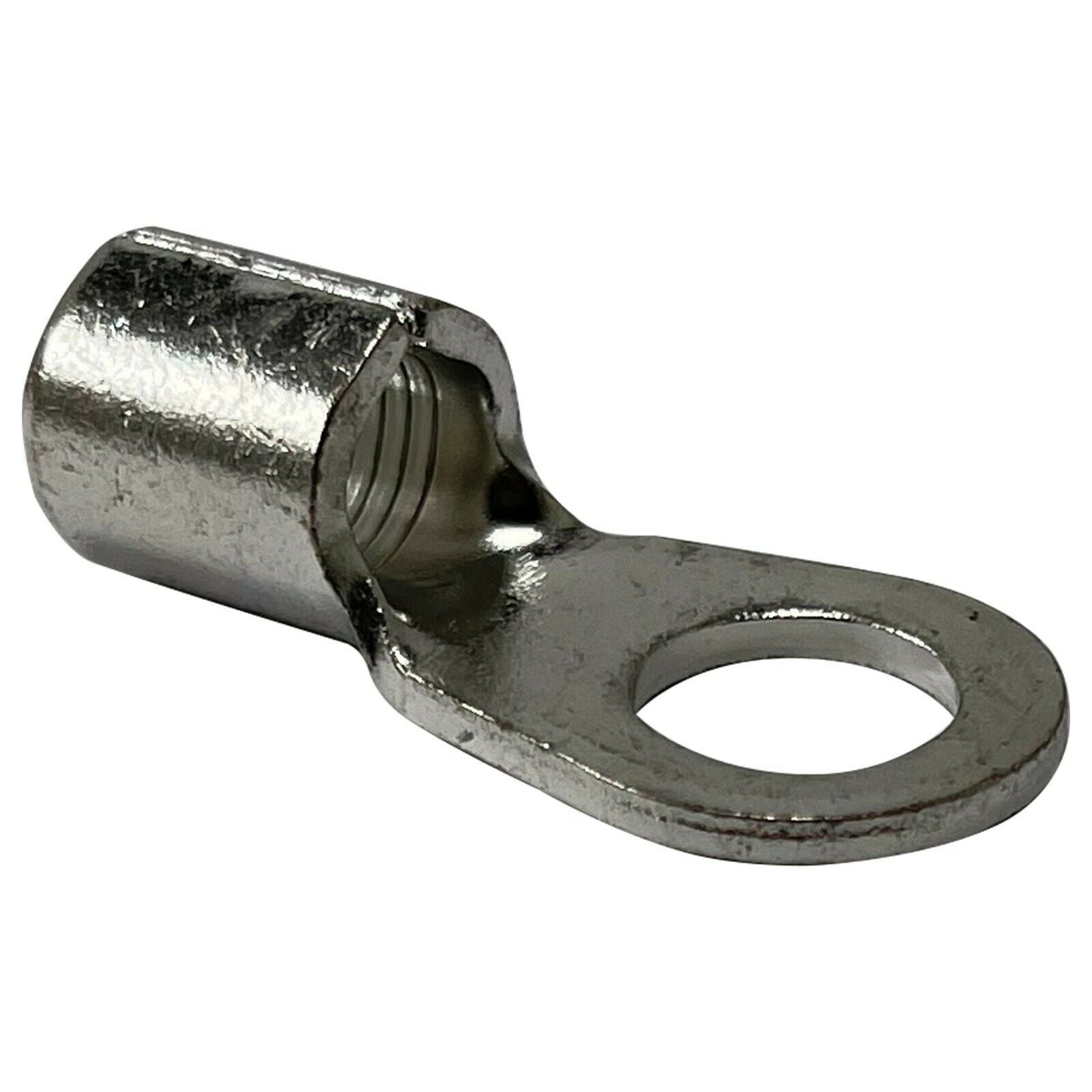 (25) Non-Insulated 4 AWG Gauge Ring Connector 3/8" Stud Electrical Wire Terminal - USA - Walmart.com