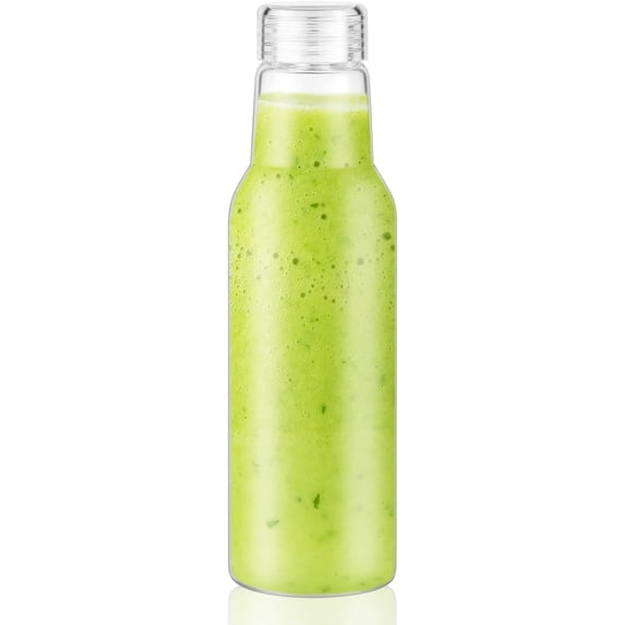 25 Oz Glass Bottles with , Glass Juice Bottles, Smoothies, Water, Milks ...
