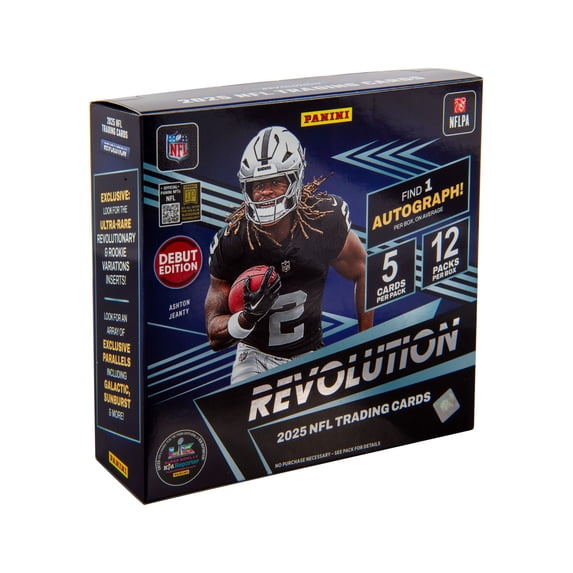 Panini 2025 Revolution Football Trading Cards, 60 Cards, 12 Packs, 1 ...