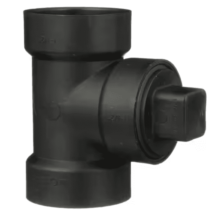 (2 PCS) 2 Inch Cleanout Tee with Plug, ABS Fitting 2" - Walmart.com