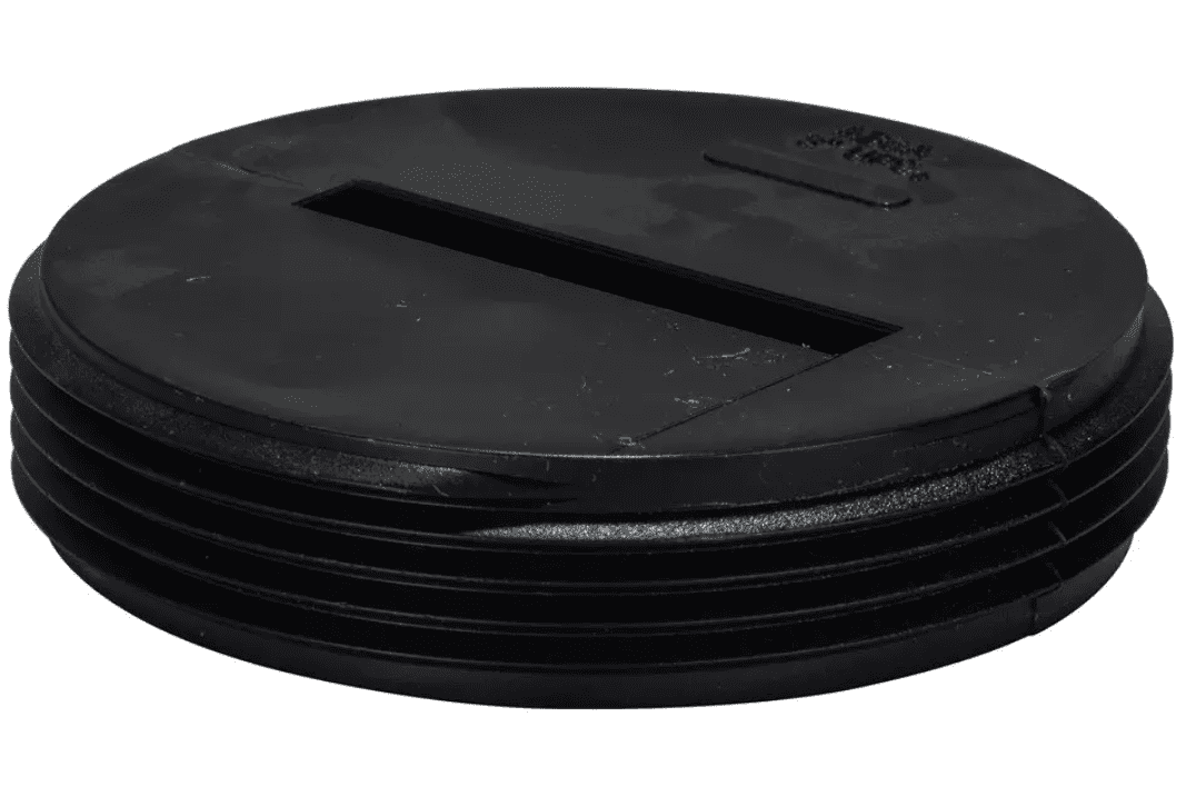 2 Piece, ABS Countersunk Plug, 4" Pipe Fittings - Walmart.com