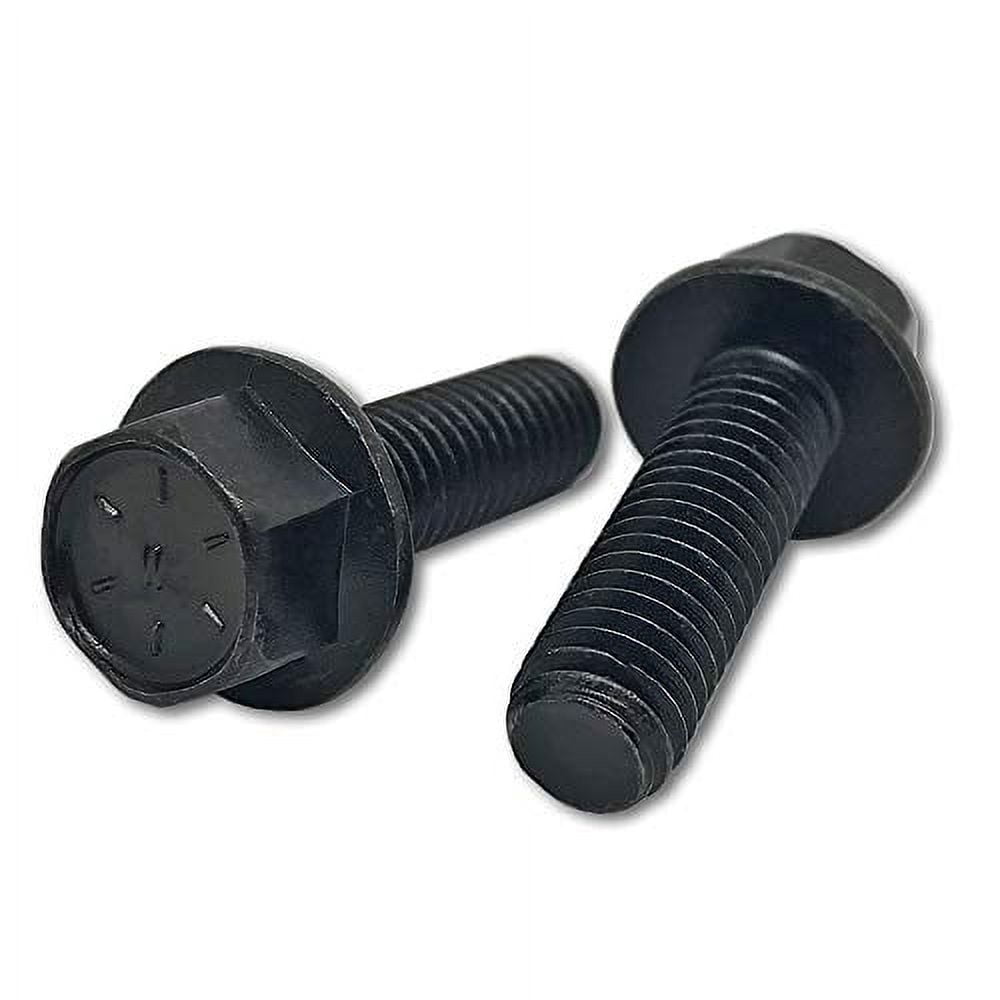 25 PCS 7/16-14x1-1/4" Grade 8 Hex Flange Screws Frame Bolts USS Coarse ...