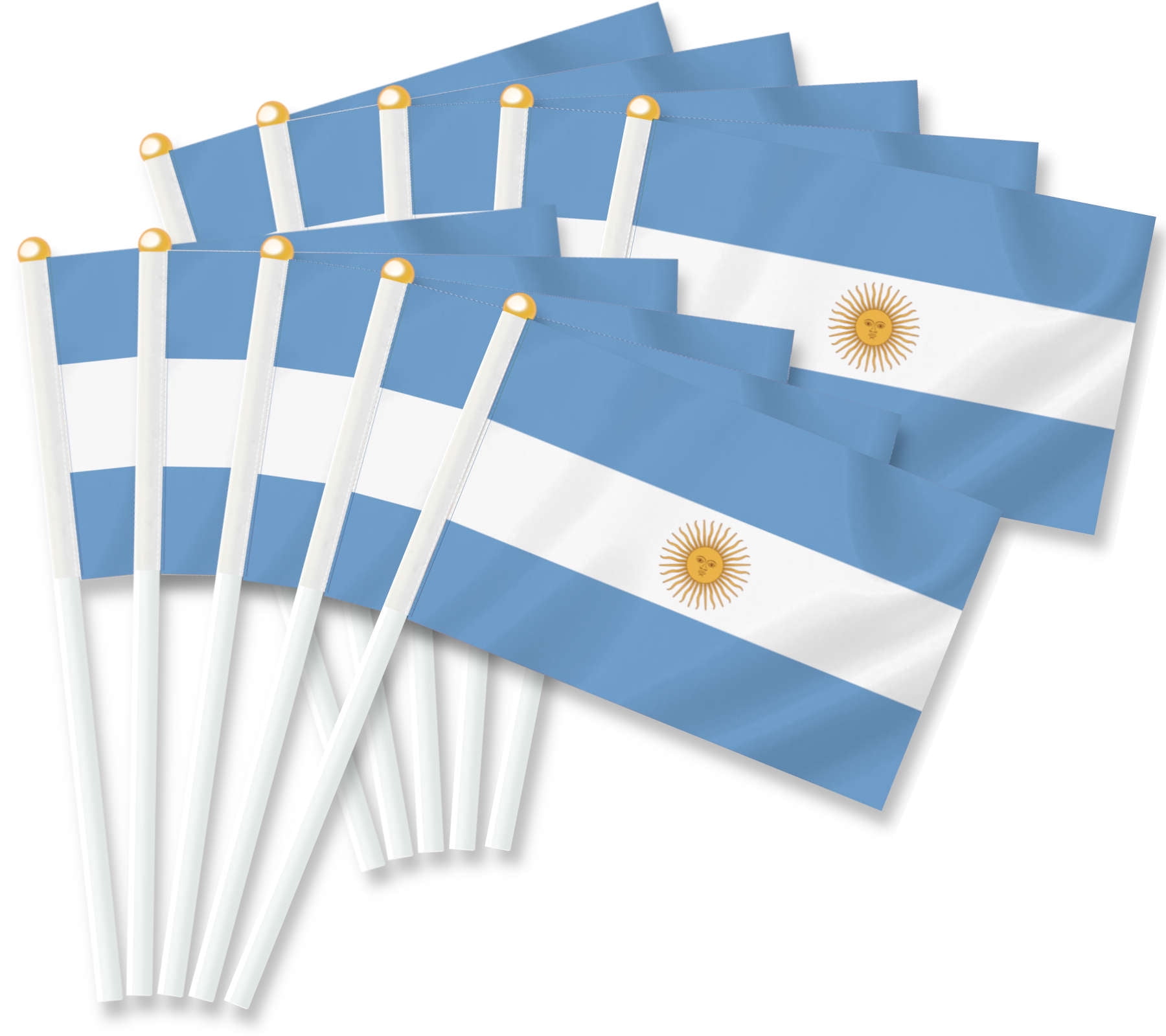 25 PCS Argentina Handheld Small Flag, Argentinian Hand held Mini Decor ...