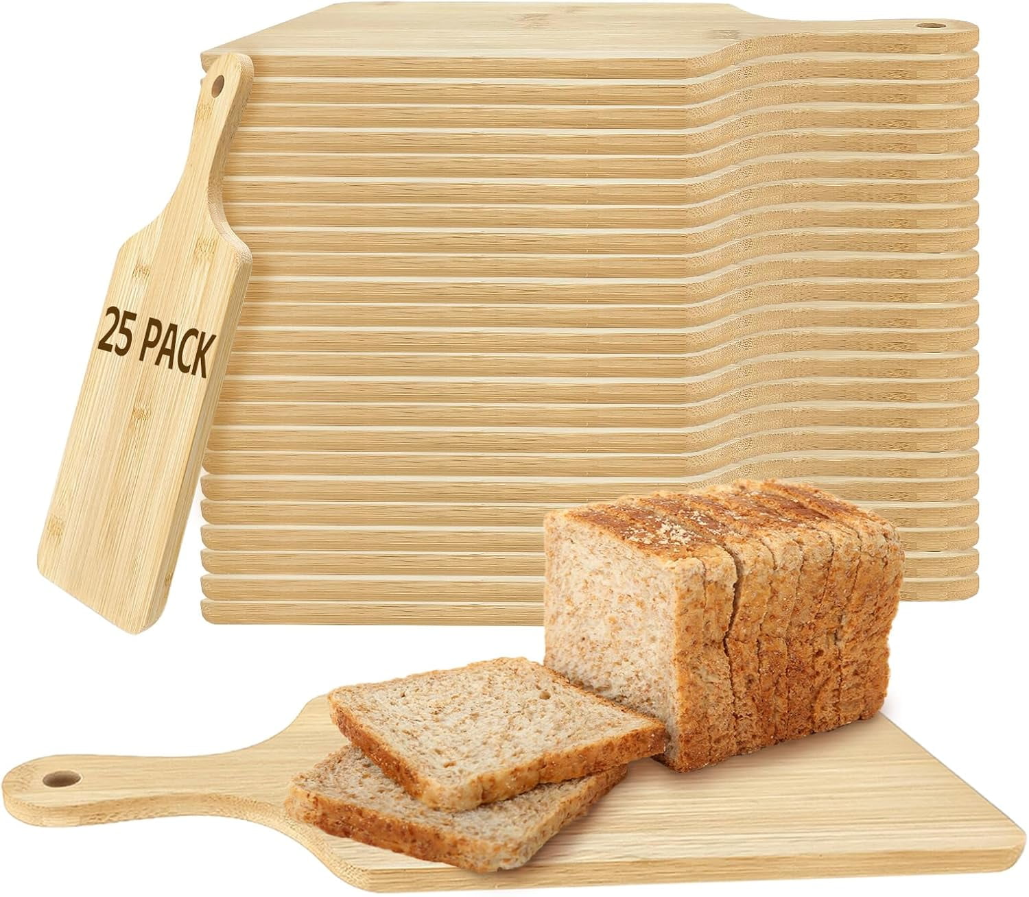 25 PCS Cutting Board Bulk Wood Chopping Board Laser Engraving Serving ...