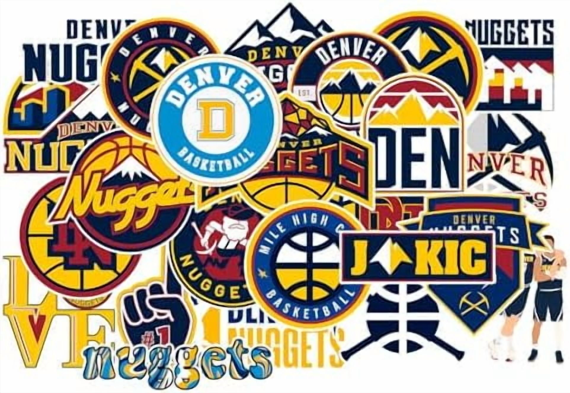 25 PCS Denver American Nuggets Basketball Stickers for Water Bottle ...