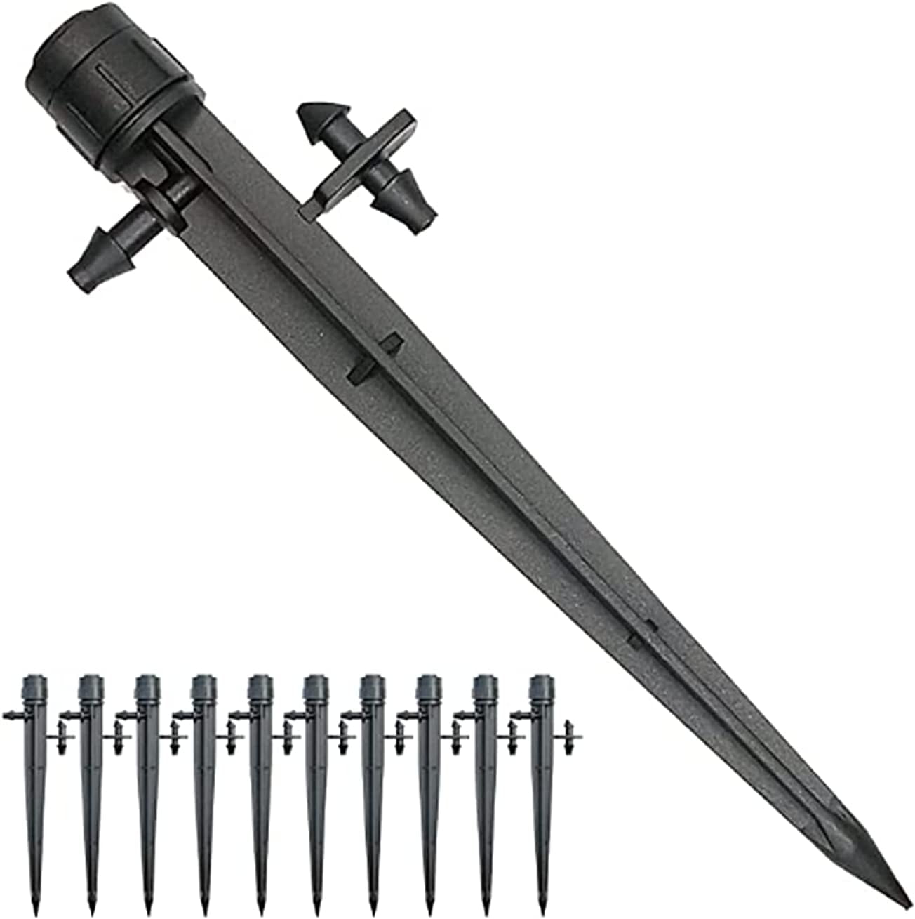 25 PCS Drip Irrigation Emitters Drip Adjustable 360 Degree Irrigation ...