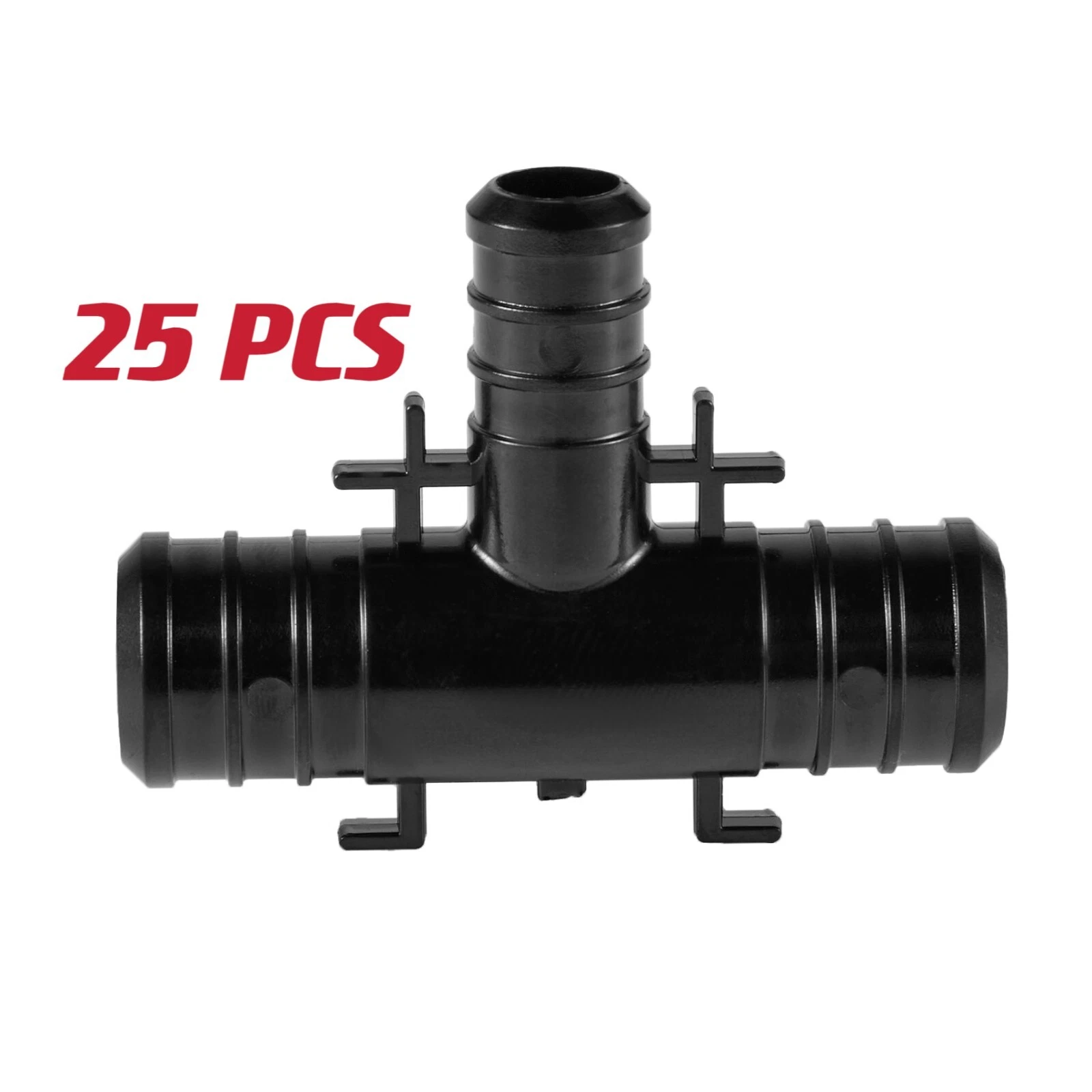25 PCS EFIELD Poly Crimp Pex Fitting 3/4" X 3/4" X 1/2" Tee With Position Tab - Walmart.com