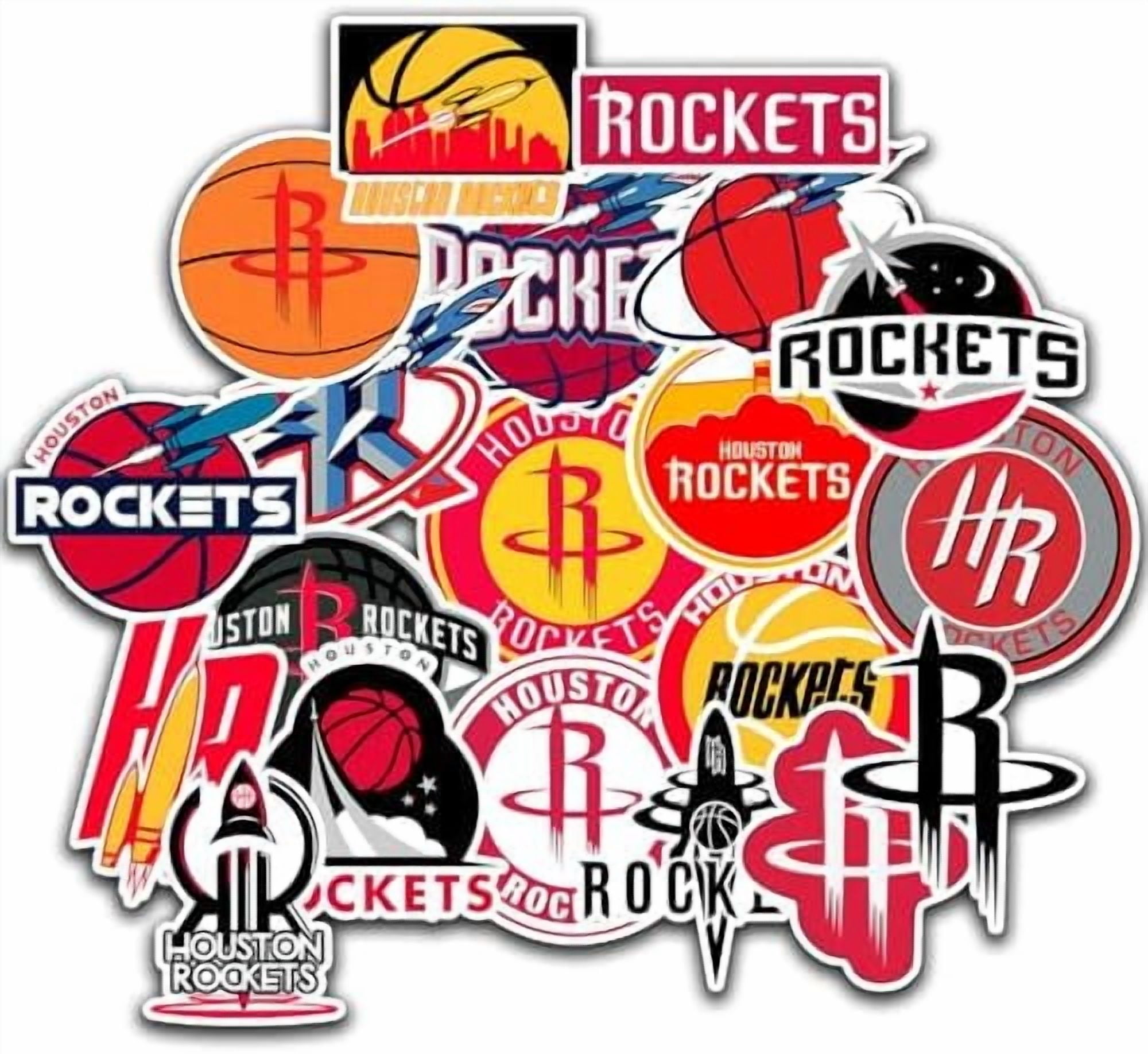 25 PCS Houston American Rockets Basketball Stickers for Water Bottle ...
