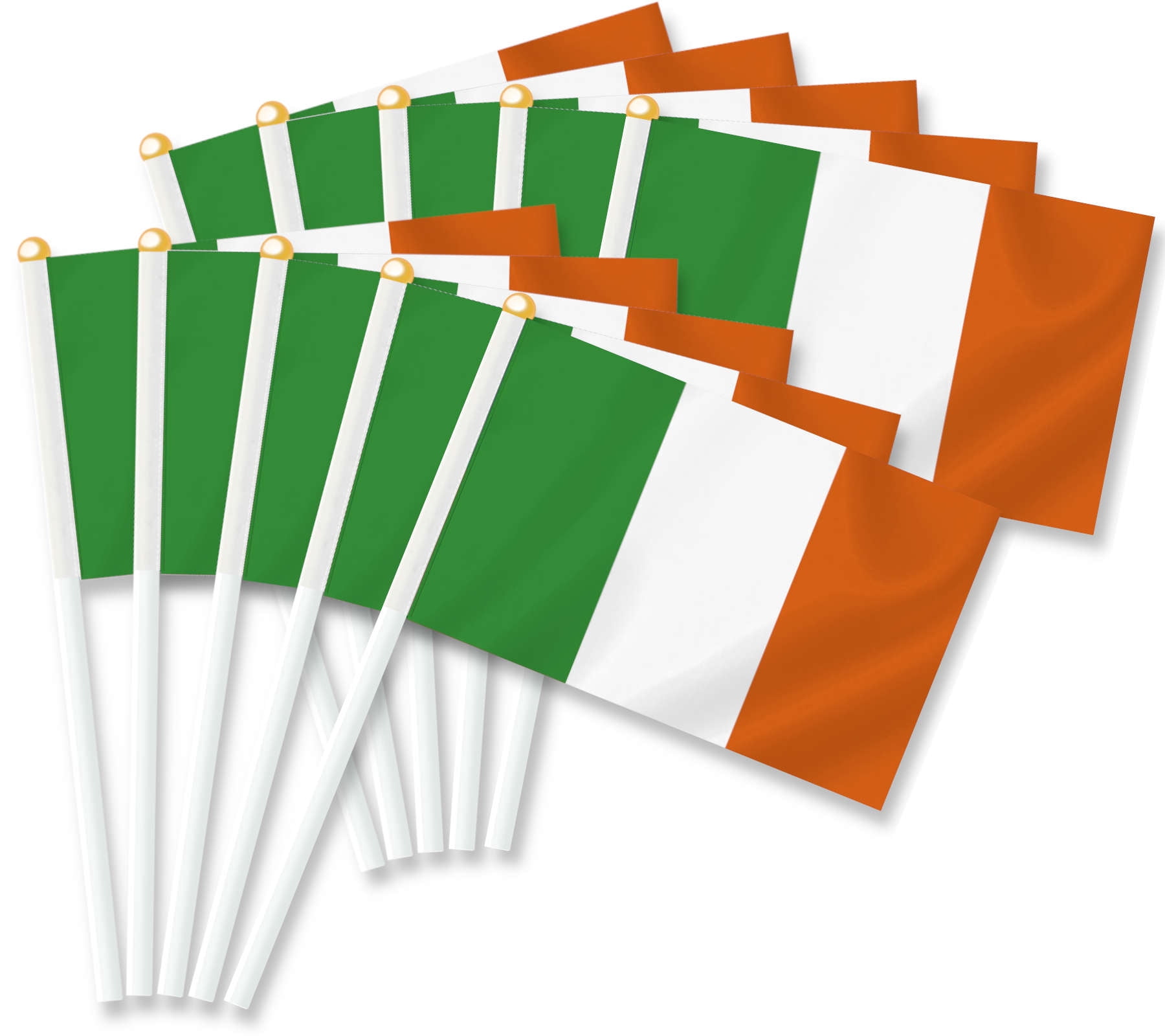 25 PCS Ireland Handheld Small Flag, Irish Hand held Mini Decor ...