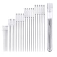 GLiving Large Eye Sharp Sewing Needles, 25 PCS, Stainless Steel Hand ...