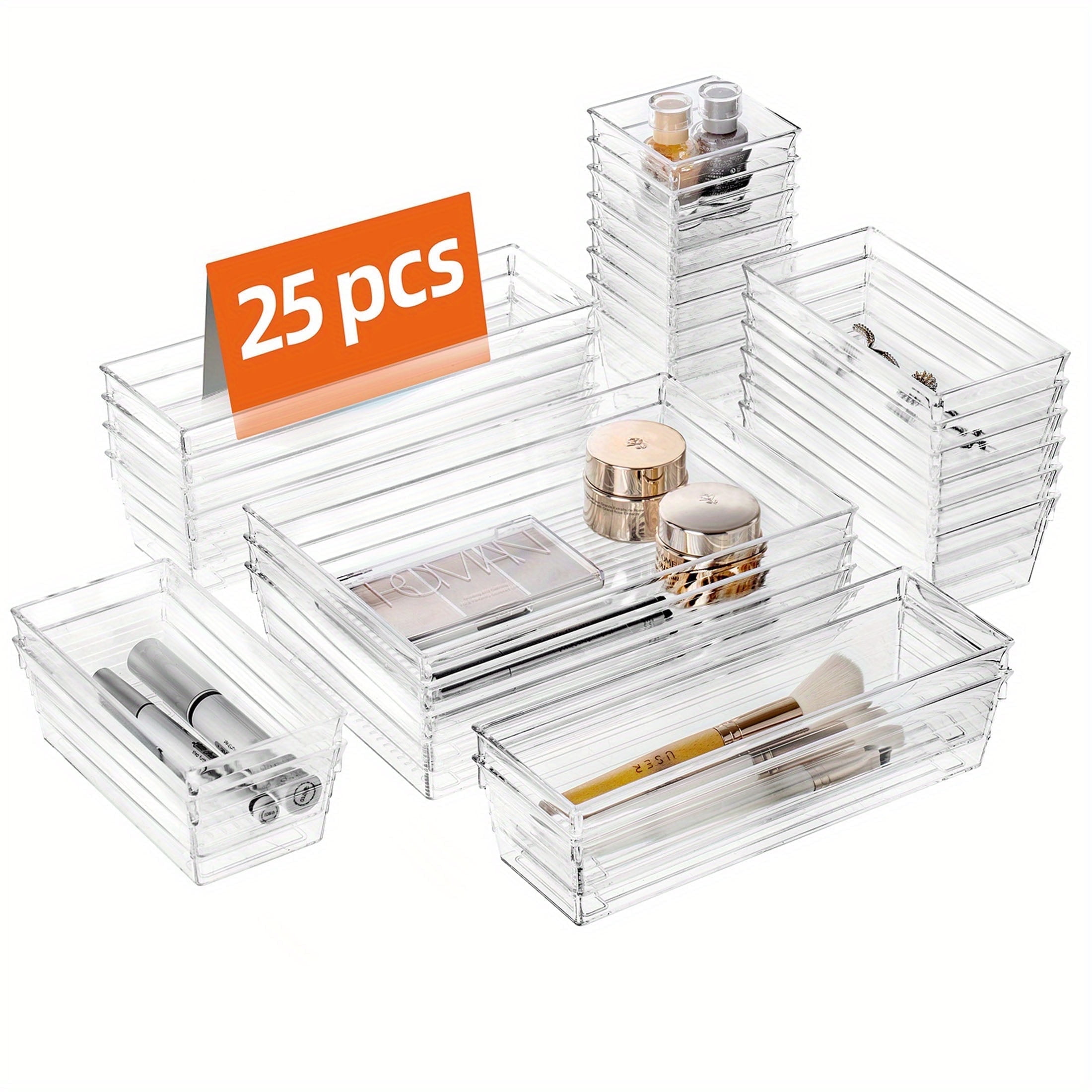 Sawuky 1-Compartment Desk Organizer Shelf & Storage with 25 Pieces of ...